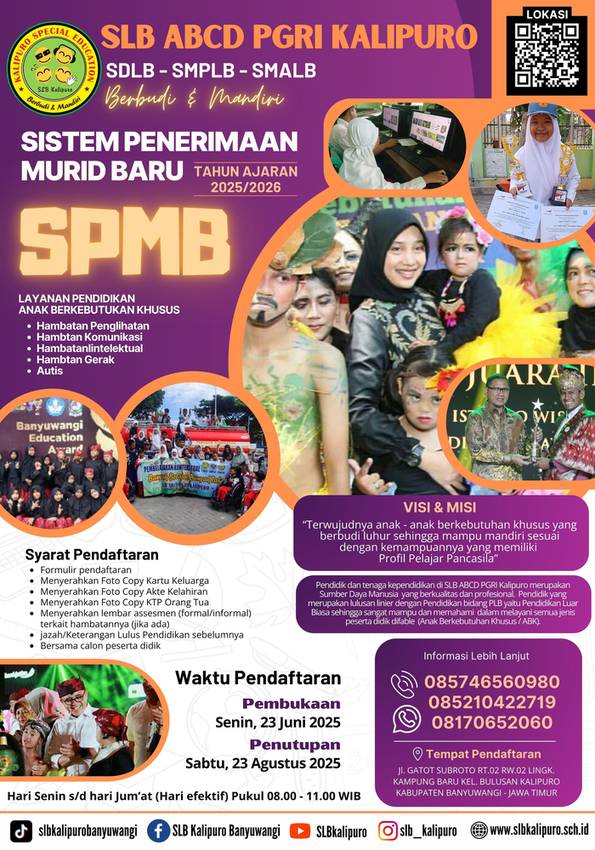 PPDB - SLB ABCD PGRI KALIPURO